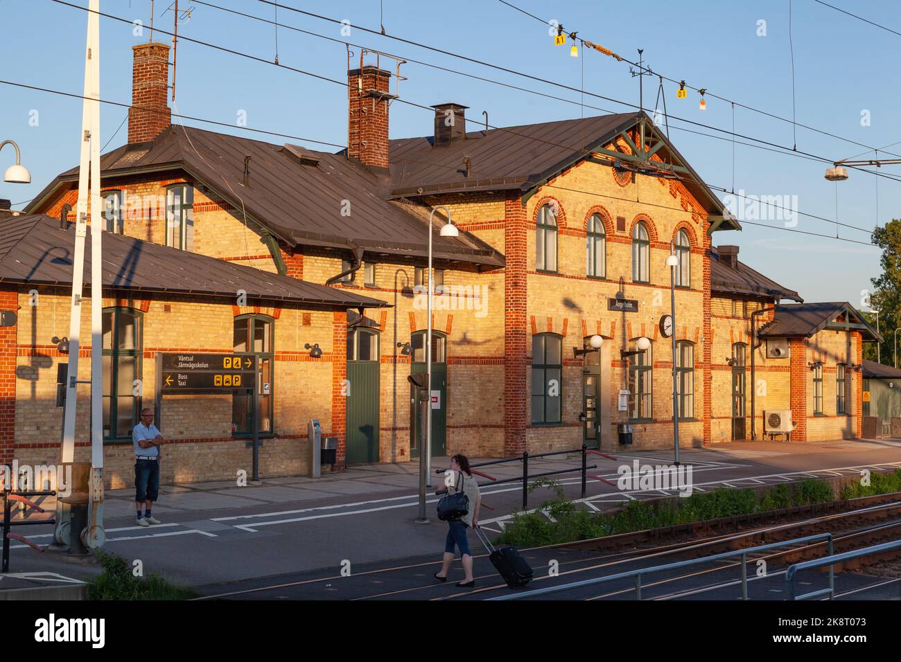 A daytime view of the Varberg station in Helsingborg, Sweden Stock ...