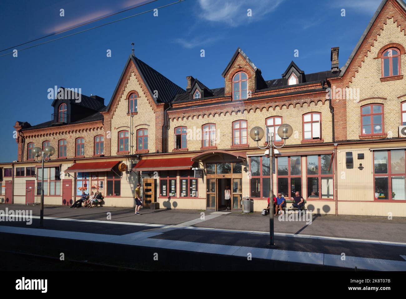 A daytime view of the Varberg station in Helsingborg, Sweden Stock ...