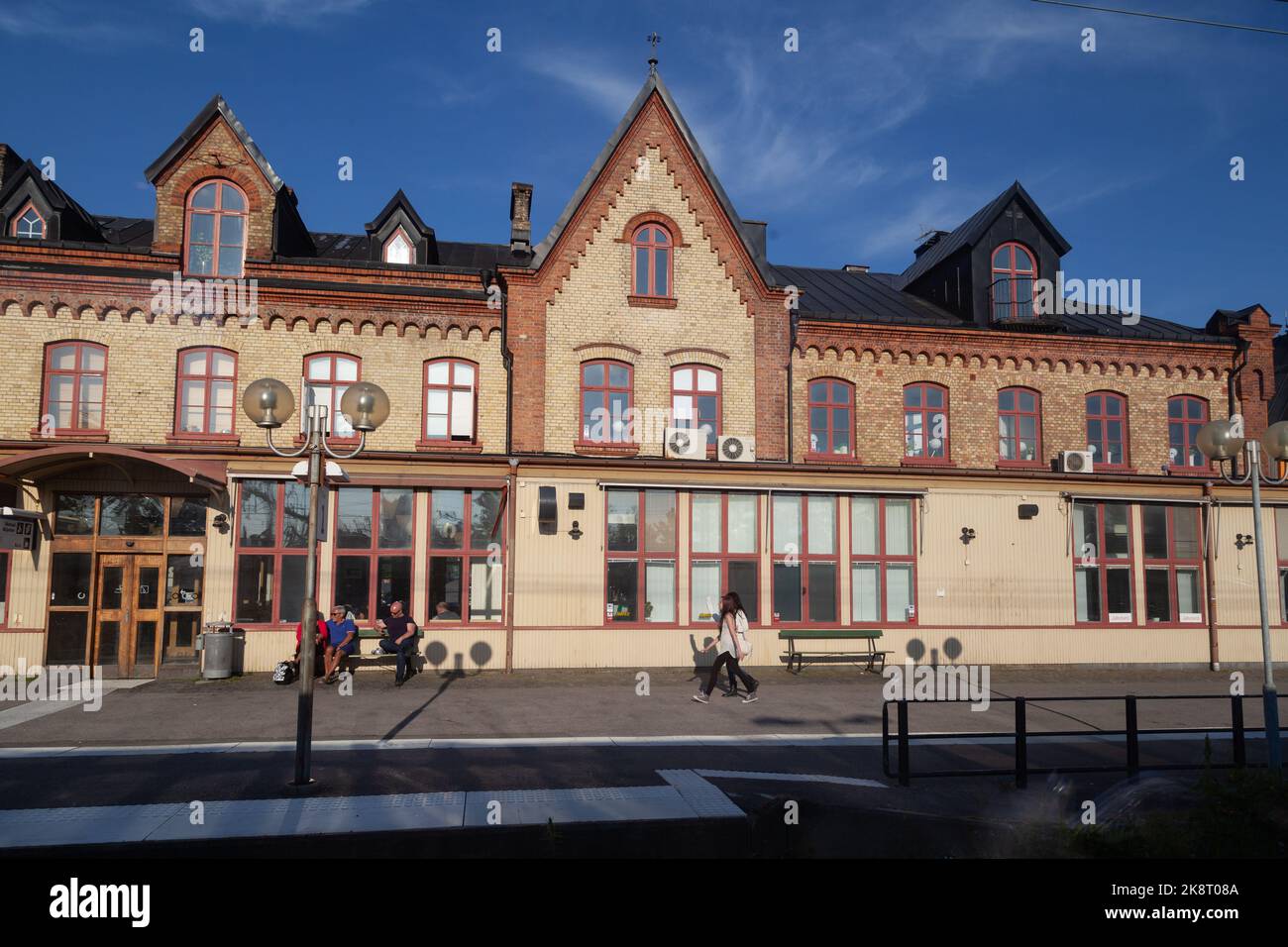 A daytime view of the Varberg station in Helsingborg, Sweden Stock ...