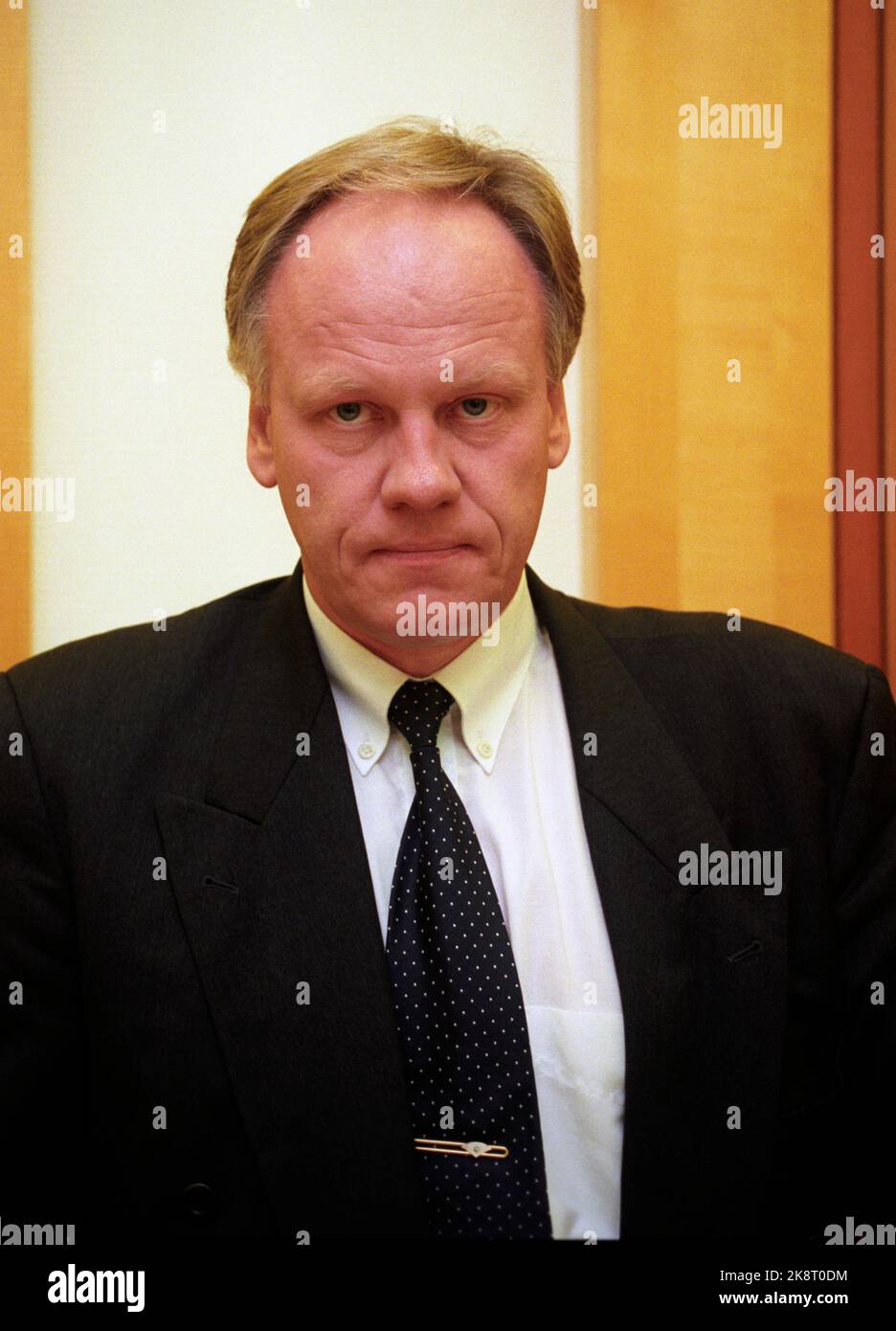 Oslo on October 20, 1997. Lawyer Sigurd Klomsæt, here from the Partnair ...