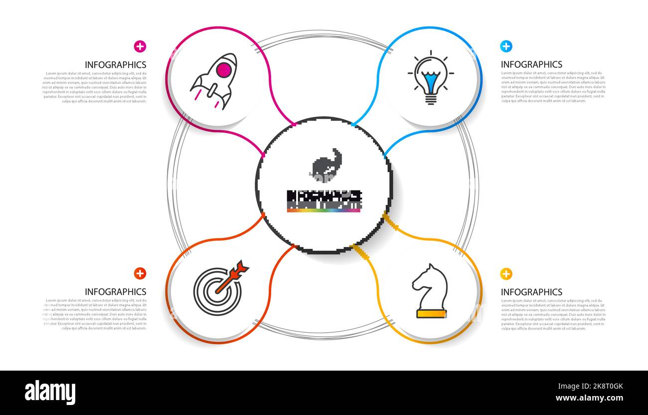 Infographic design template. Creative concept with 4 steps. Can be used ...
