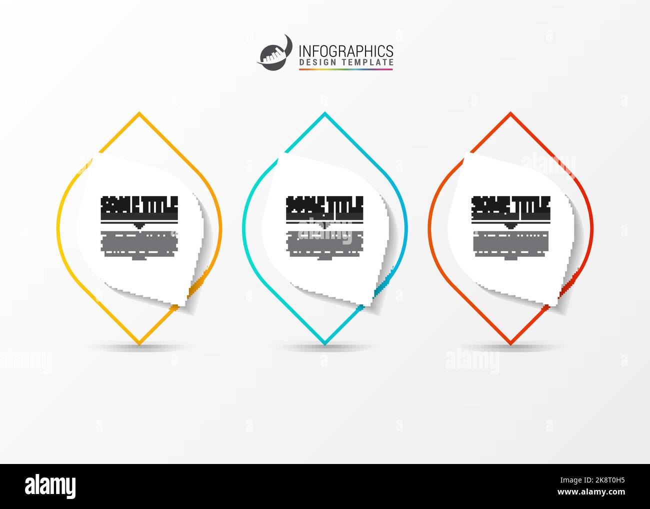 Infographic design template. Creative concept with 3 steps. Can be used ...