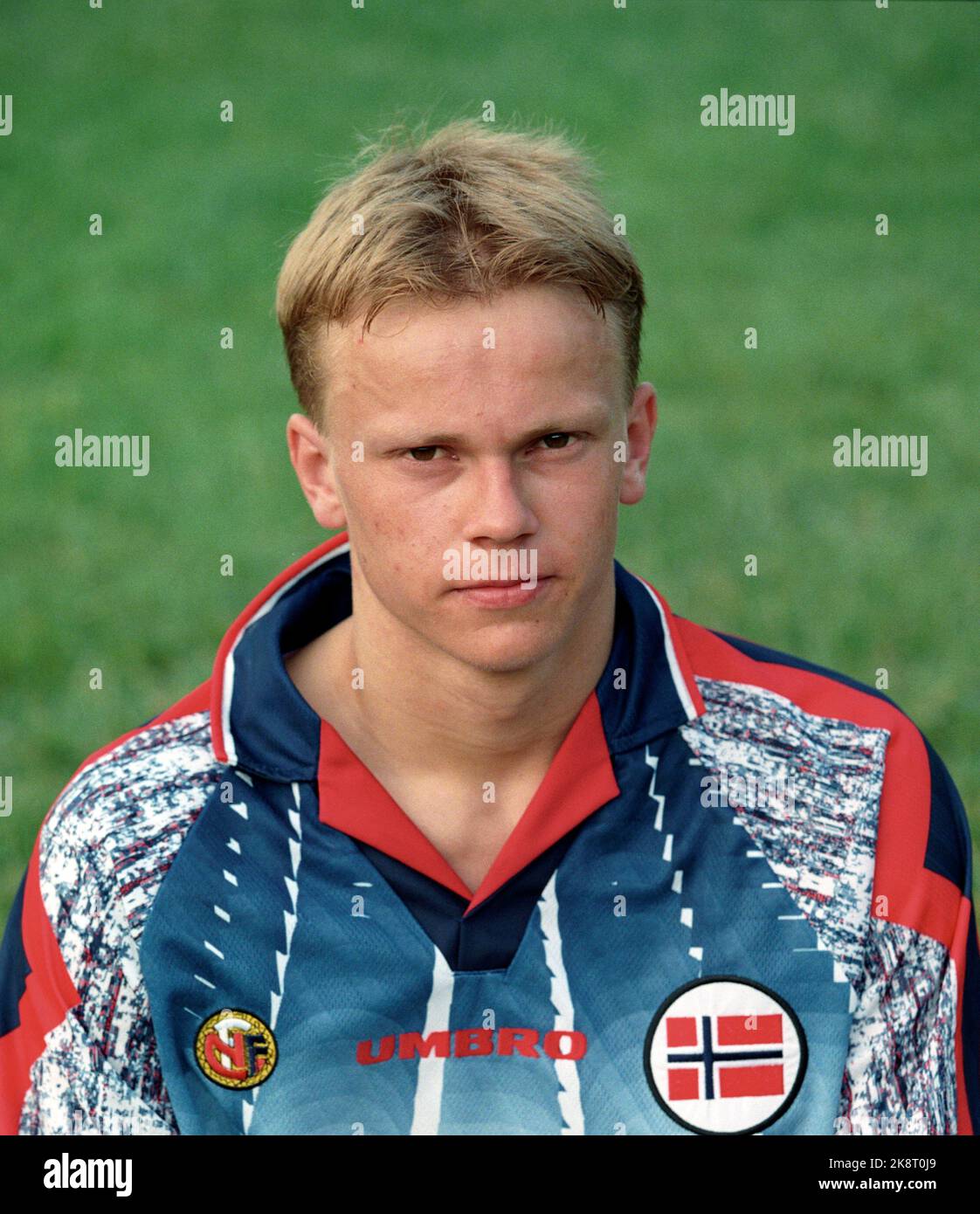 Oslo 19970607 Football player Erik Nevland, from Norway's junior ...