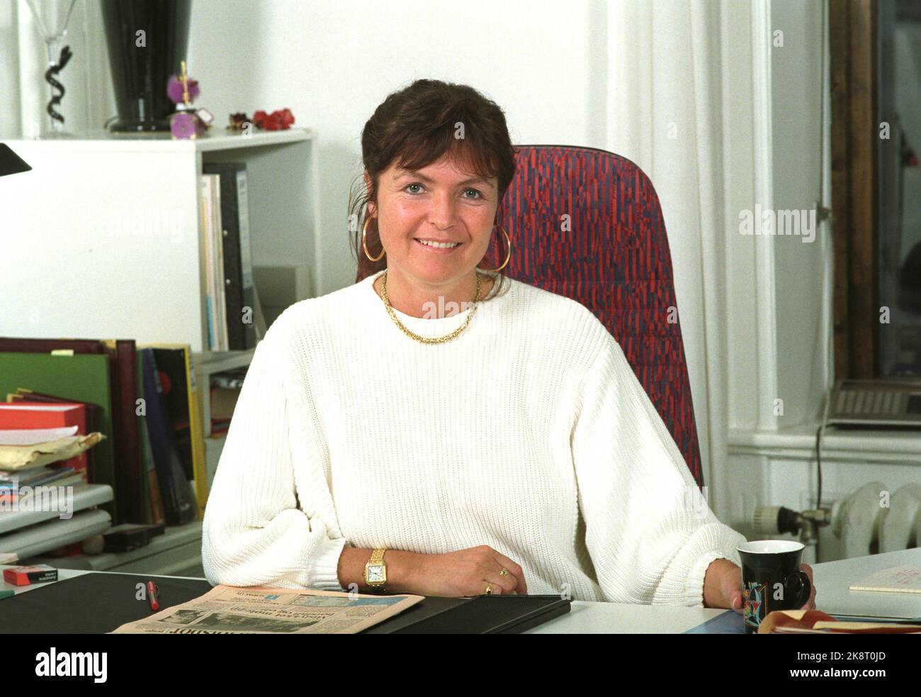 Oslo 19910110. Former head of the Consumer Council Kristin Moe. Photo ...