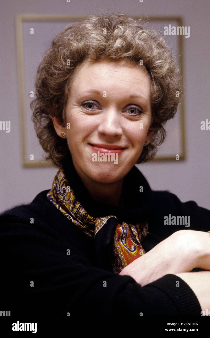 Oslo 19841113 pianist and musician kari stokke photographed november 13 ...
