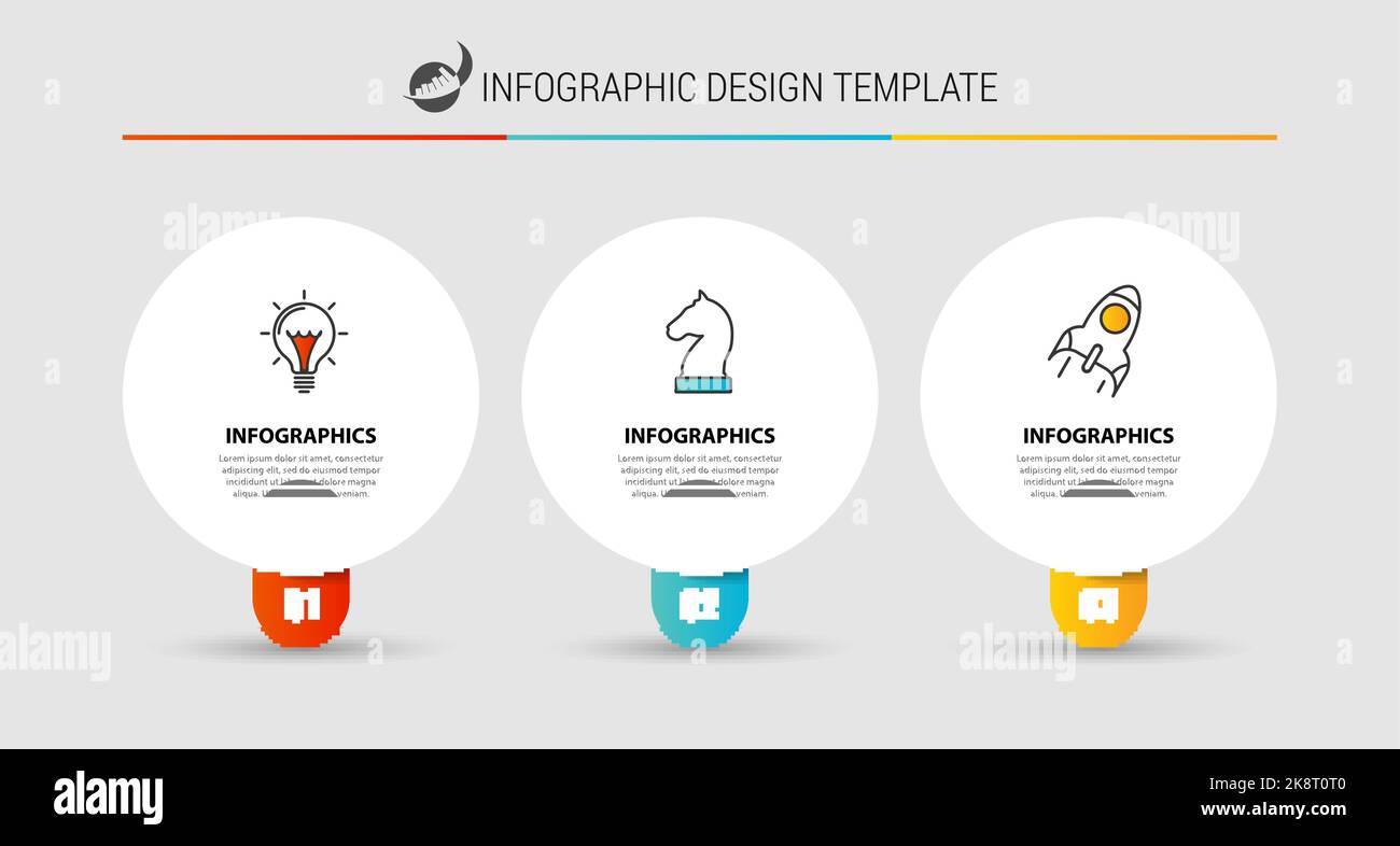 Infographic design template. Creative concept with 3 steps. Can be used ...