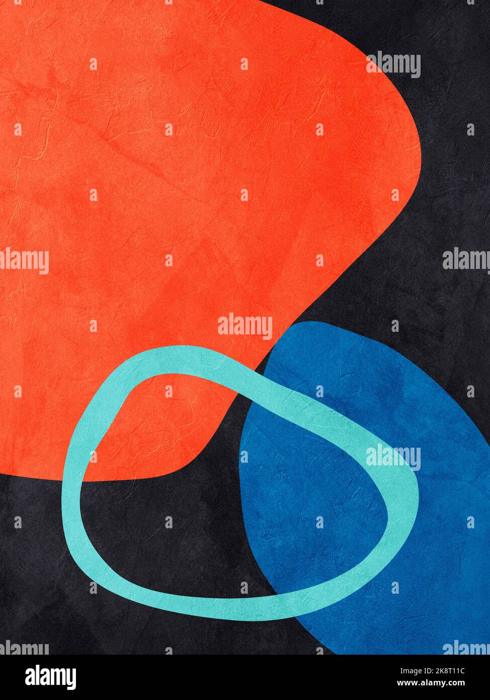 Abstract art of geometric shapes with colorful texture, modern art and ...