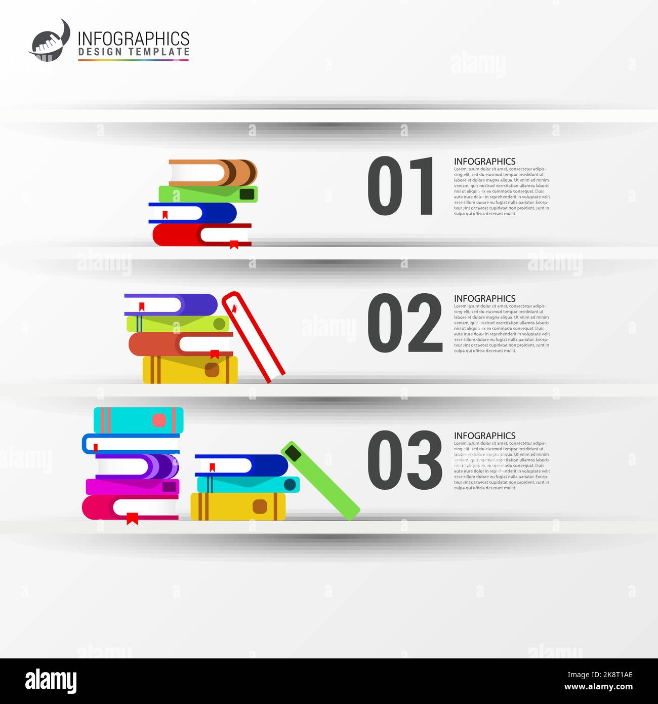 Infographic design template. Creative concept with 3 steps. Can be used ...