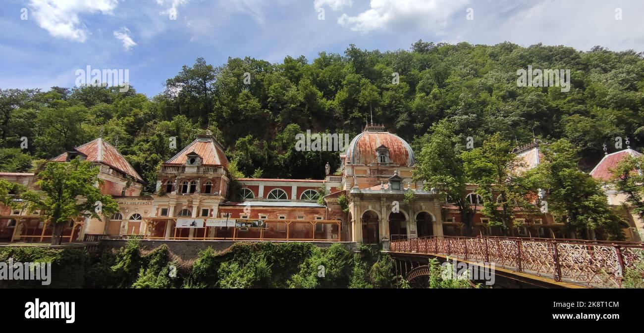 A panoramic view of Baile Herculane spa town in Romania Stock Photo - Alamy