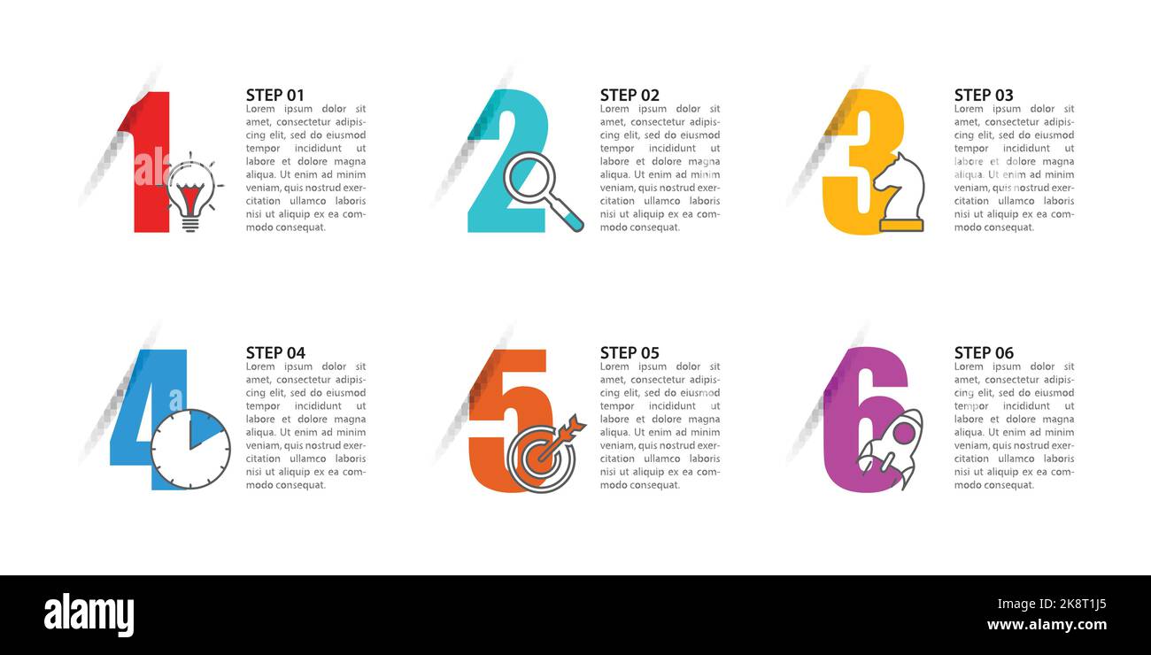 Infographic design template. Creative concept with 6 steps. Can be used ...