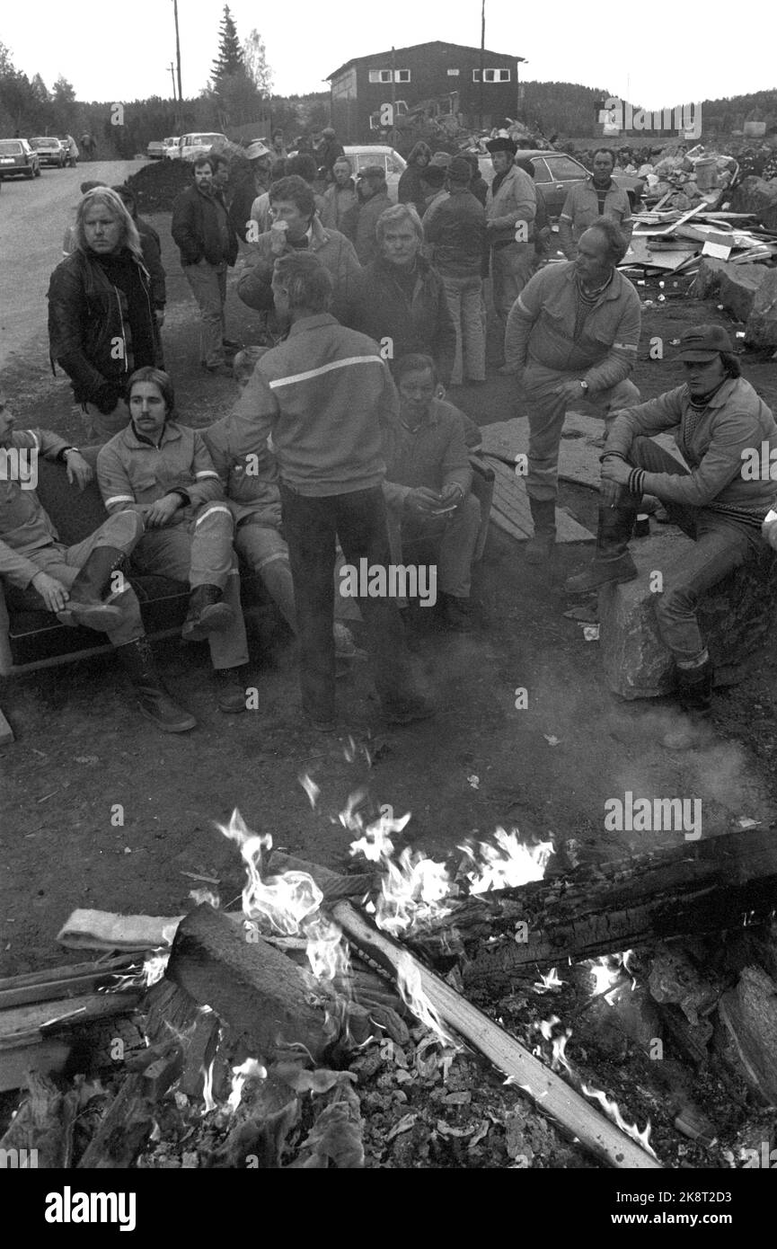 Oslo 19801017. Strikes in the cleaning plant in Oslo. No solution to ...