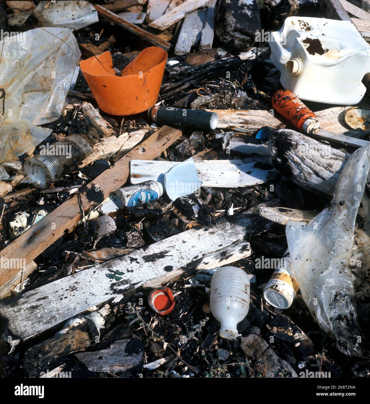 Pollution in the 70s here garbage in the swedish coast hi-res stock ...