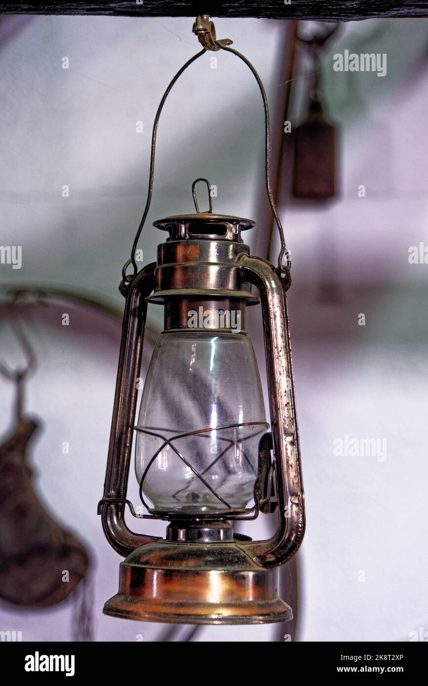 Old Lantern - Vintage Oil Gas Lamp - Vintage Decorations Stock Photo ...