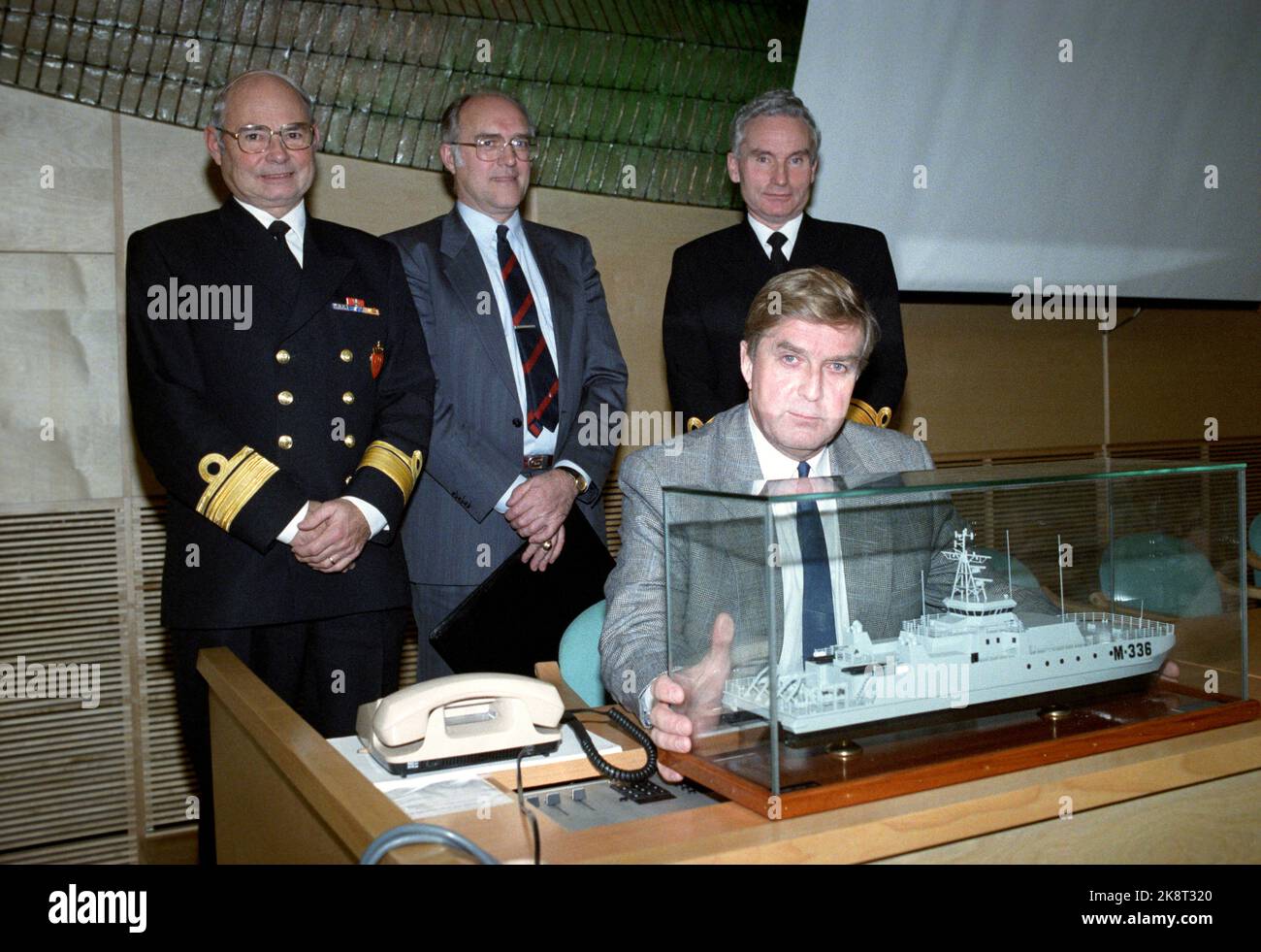 General inspector of the naval defense rear admiral rolf pedersen hi ...
