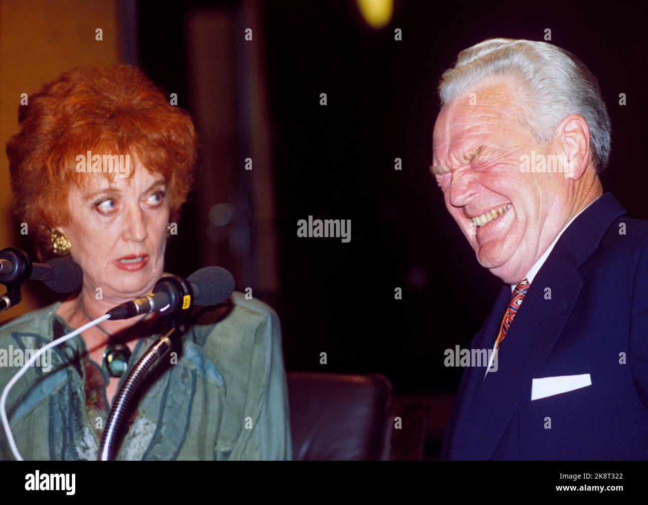 Oslo September 18, 1990. Program Manager Rolf Kirkvaag is celebrated in ...