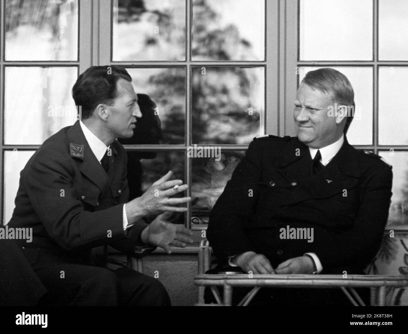 Oslo 19420718. Vidkun Quisling's 55th anniversary is celebrated at ...