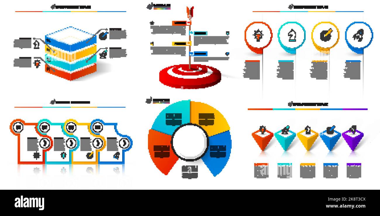 Infographic design template. Creative set of diagrams. Can be used for ...