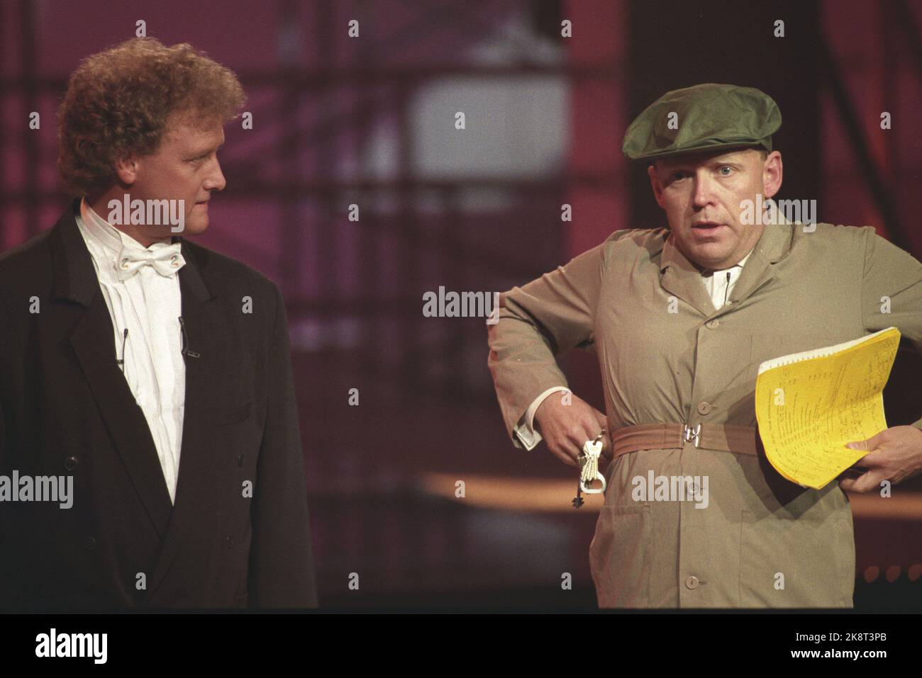 Grieghallen in Bergen 06-09-1992. The opening of TV 2. Here, program ...