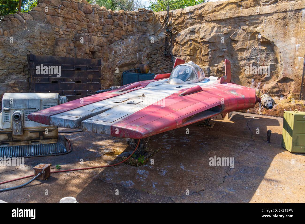 Star Wars A-Wing ship at Galaxy's Edge, Hollywood Studios - Walt Disney ...