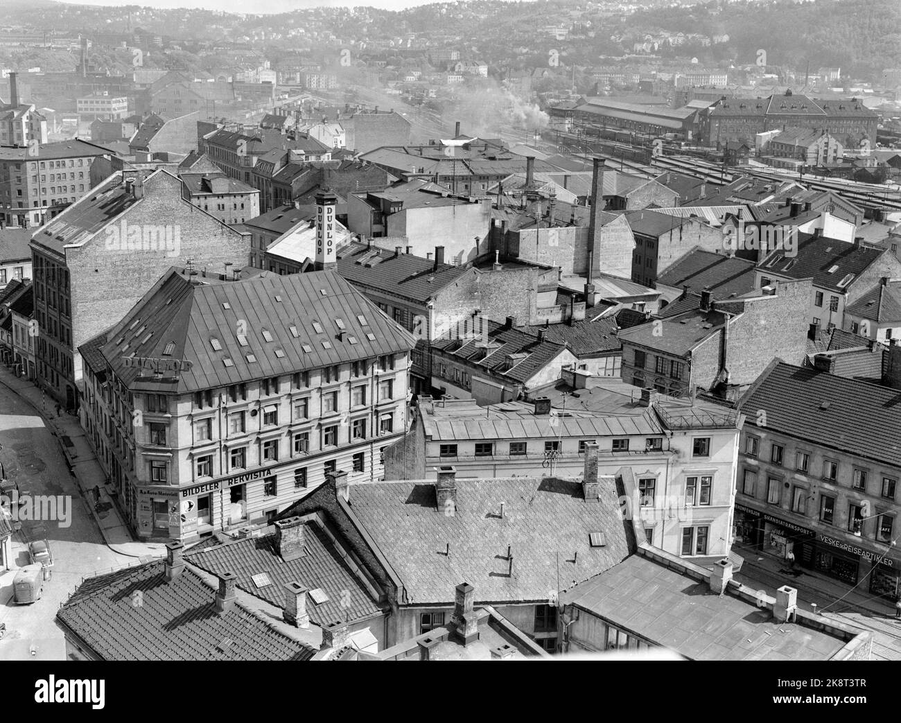 Oslo 19560730 oslo center overview picture from vaterland hi-res stock ...