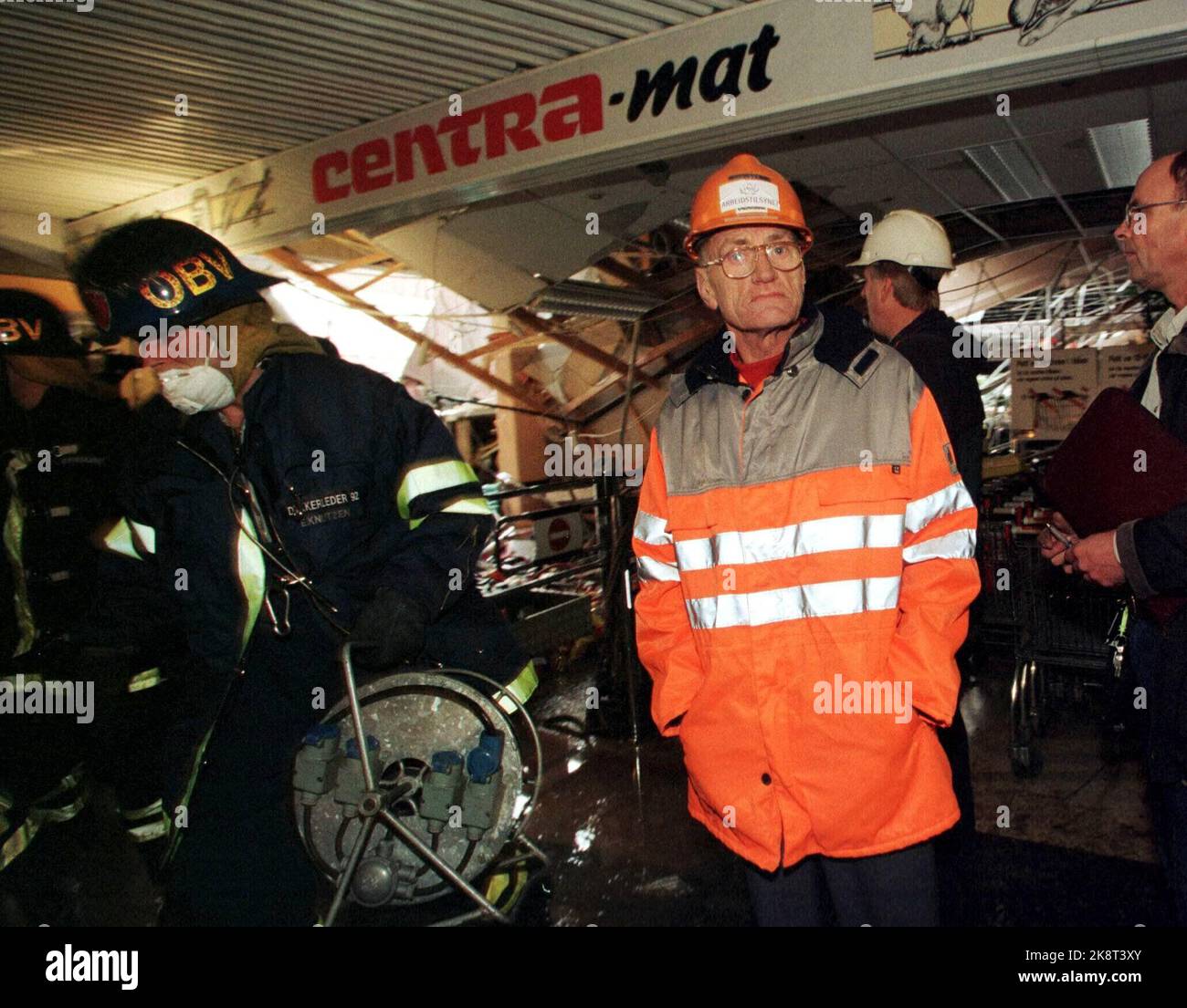 Oslo. The store premises of Centra Mat at the Stovner center looked ...