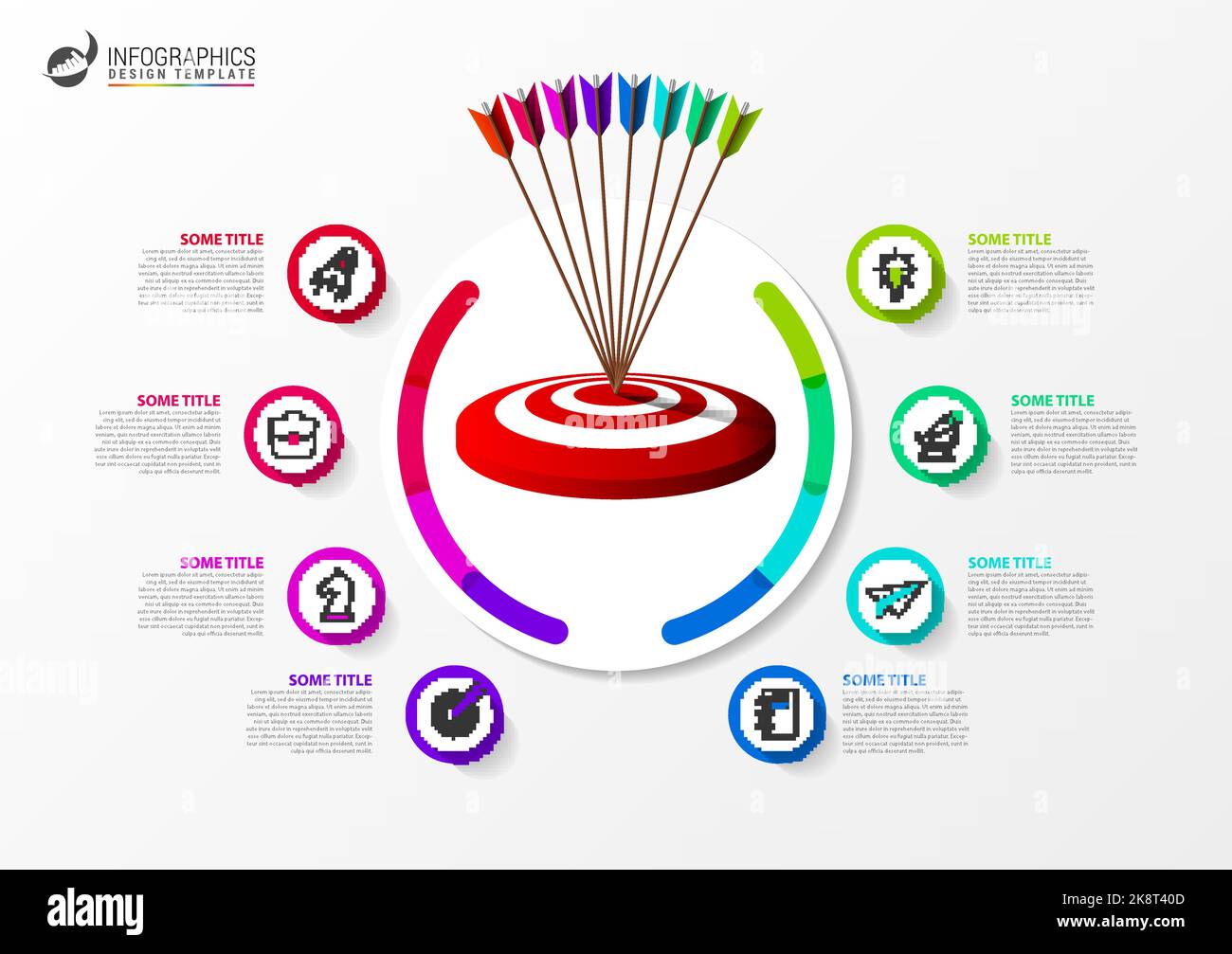 Infographic design template. Creative concept with 8 steps. Can be used ...