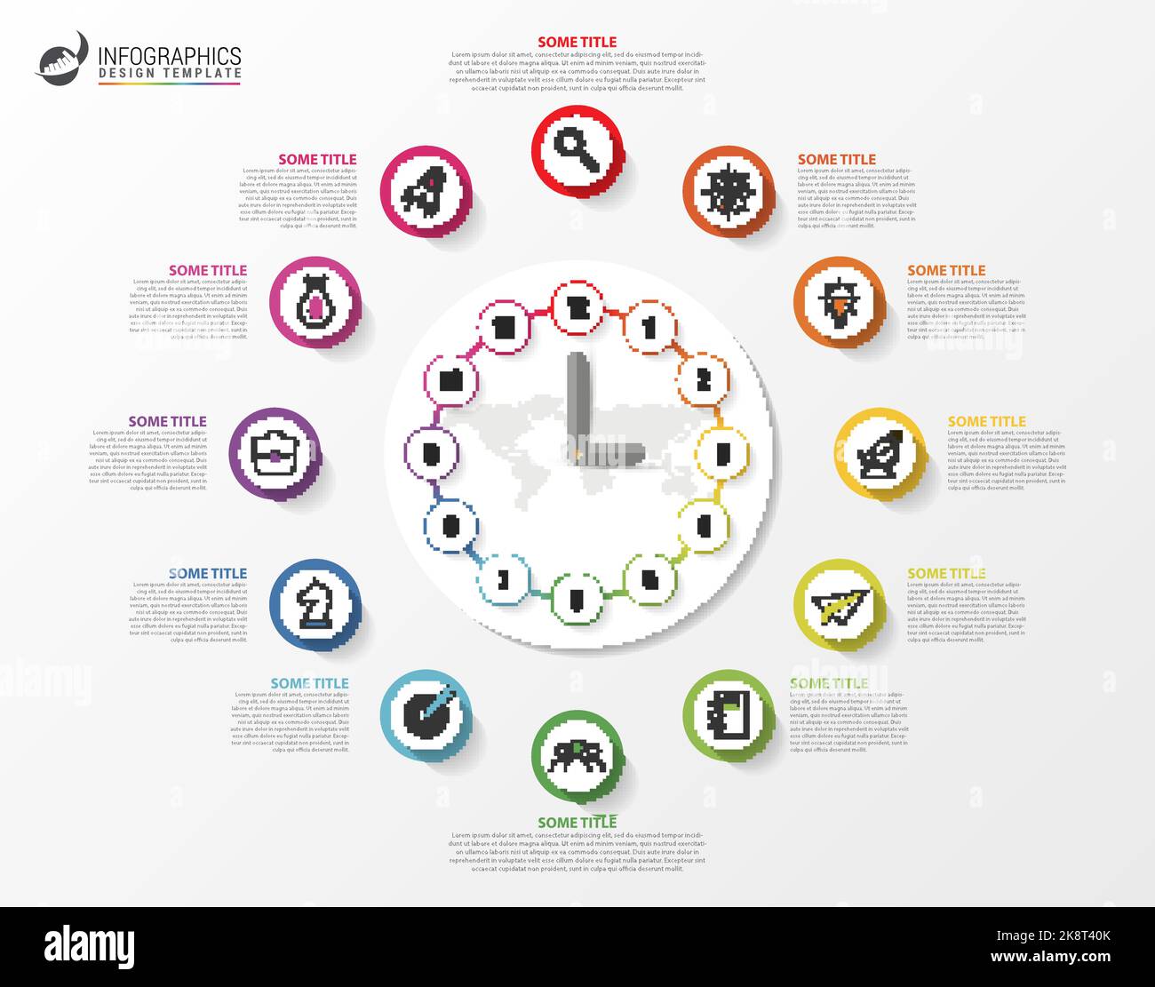 12 step infographics hi-res stock photography and images - Alamy