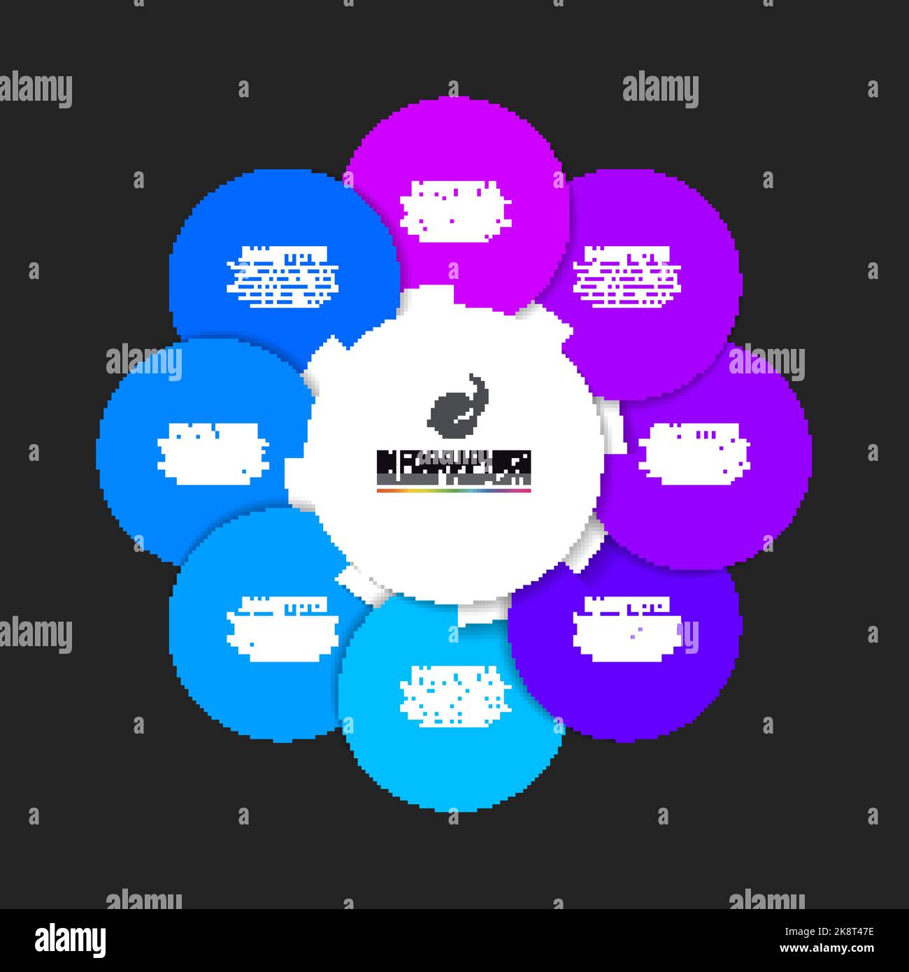 Infographic design template. Creative concept with 8 steps. Can be used ...