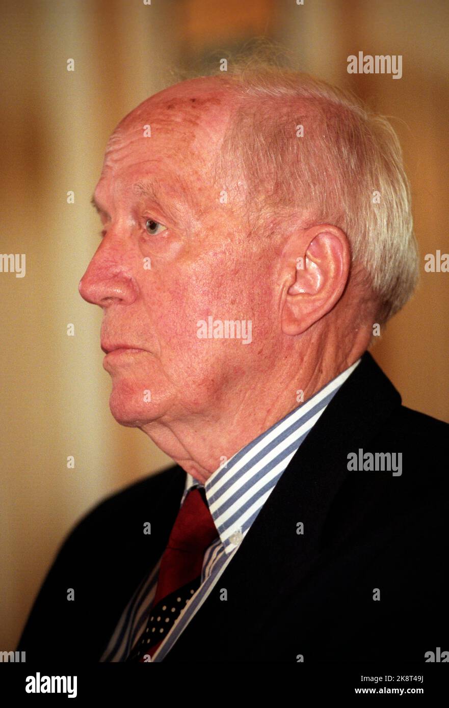 1997 pensioner and former politician lars korvald photo hi-res stock ...