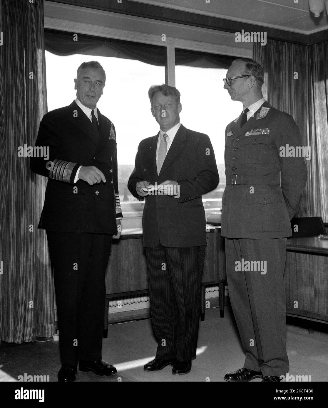 Oslo 19620601 British Defense Chief Lord Louis Mountbatten visits ...