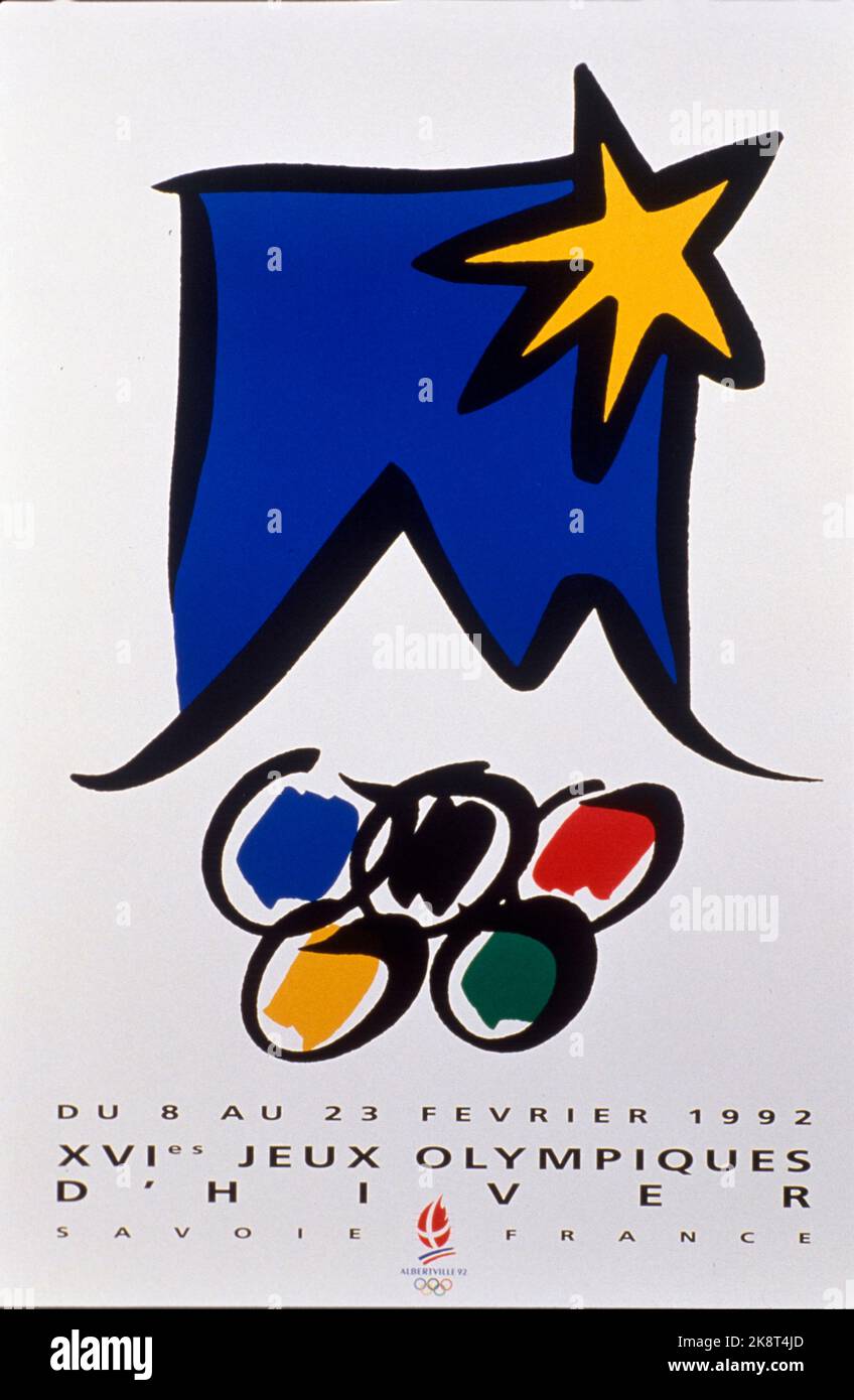 Olympic posters various vintages. Here from Savoie, France in 1992 ...