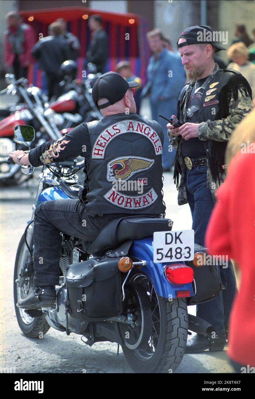 Trondheim 19960727: Open day at Hells Angels: Morten "Diesel" Dahl and ...