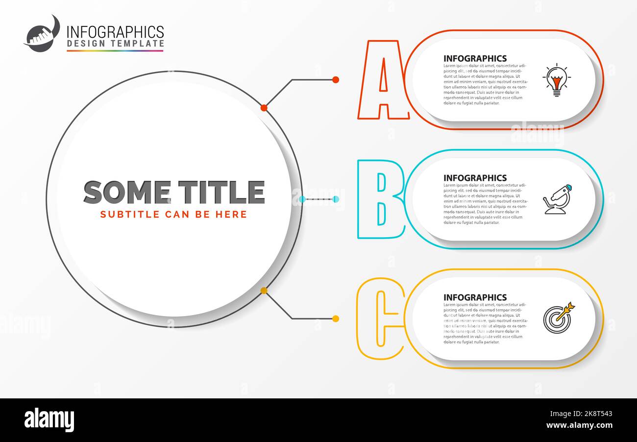 Infographic design template. Creative concept with 3 steps. Can be used ...