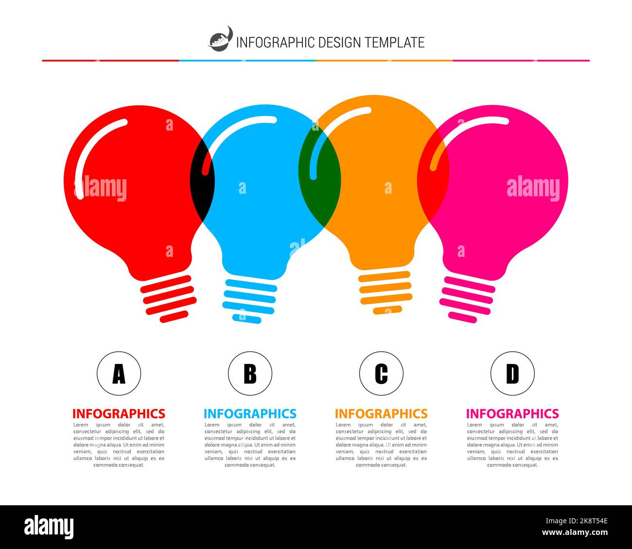 Infographic design template. Creative concept with 4 steps. Can be used ...