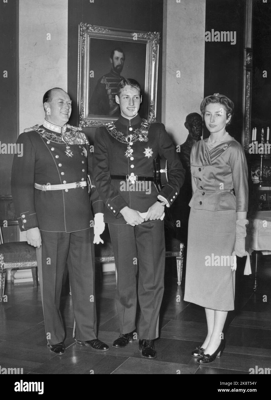 1958 crown prince harald on his 21st birthday hi-res stock photography ...