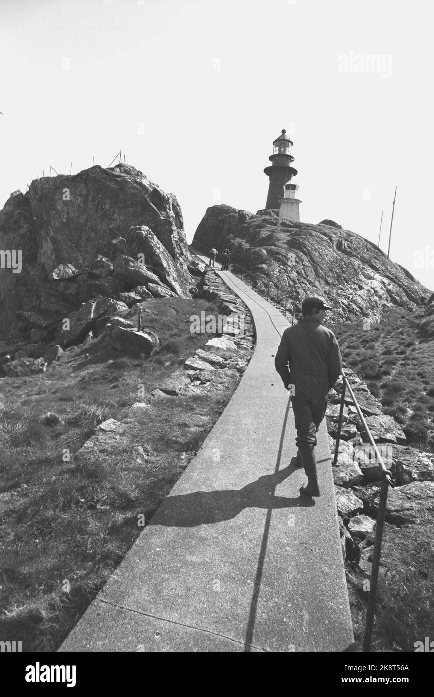 Ona 19720617. The fishing village ona out on the Romsdal coast is at a ...