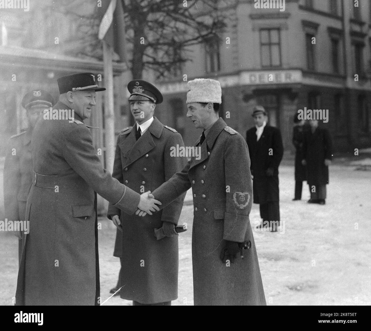 WW2 Skien 19420306 NS event in Skien, Vidkun Quisling t.v present ...
