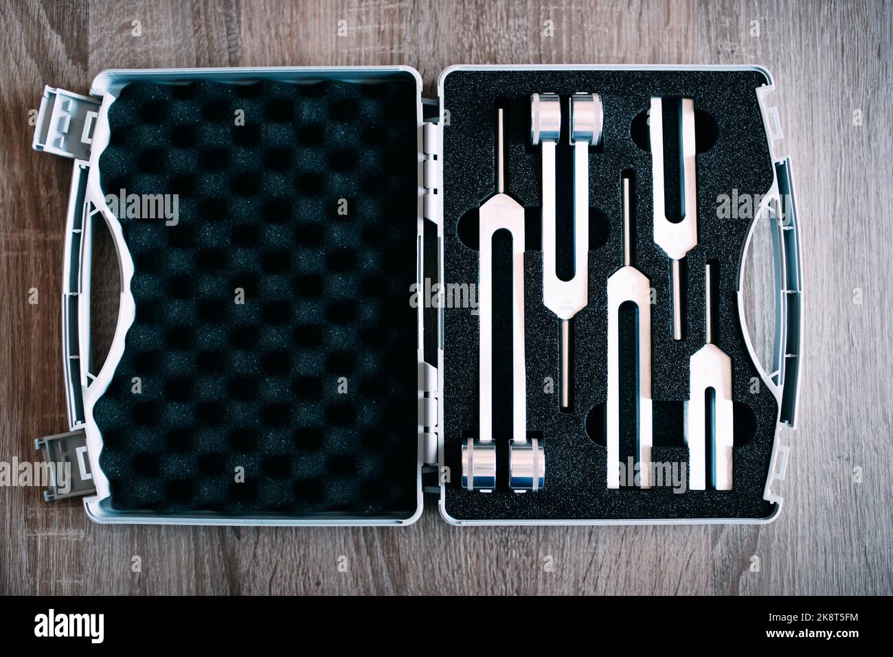 A high angle shot of a diagnostic tuning fork Stock Photo - Alamy