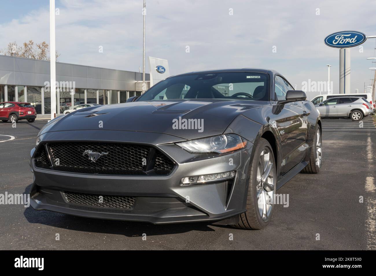 Troy - Circa October 2022: Ford Mustang display at a dealership ...