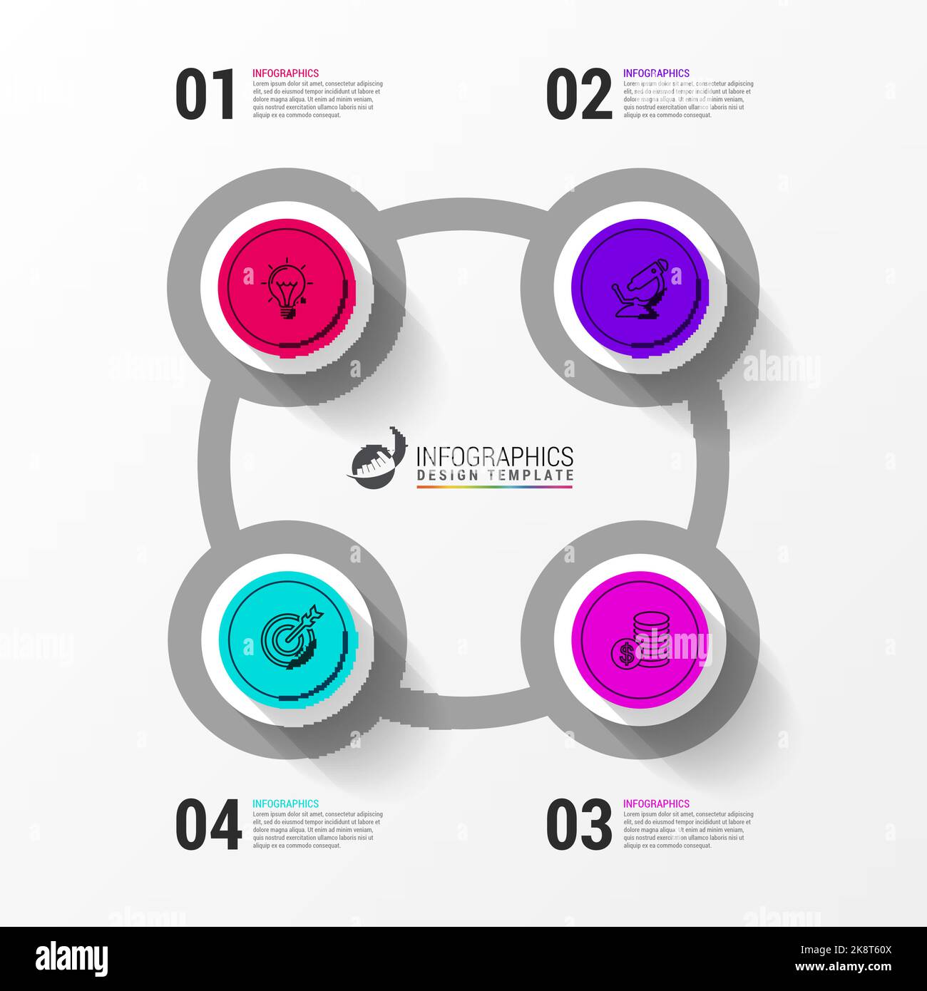 Infographic design template. Creative concept with 4 steps. Can be used ...