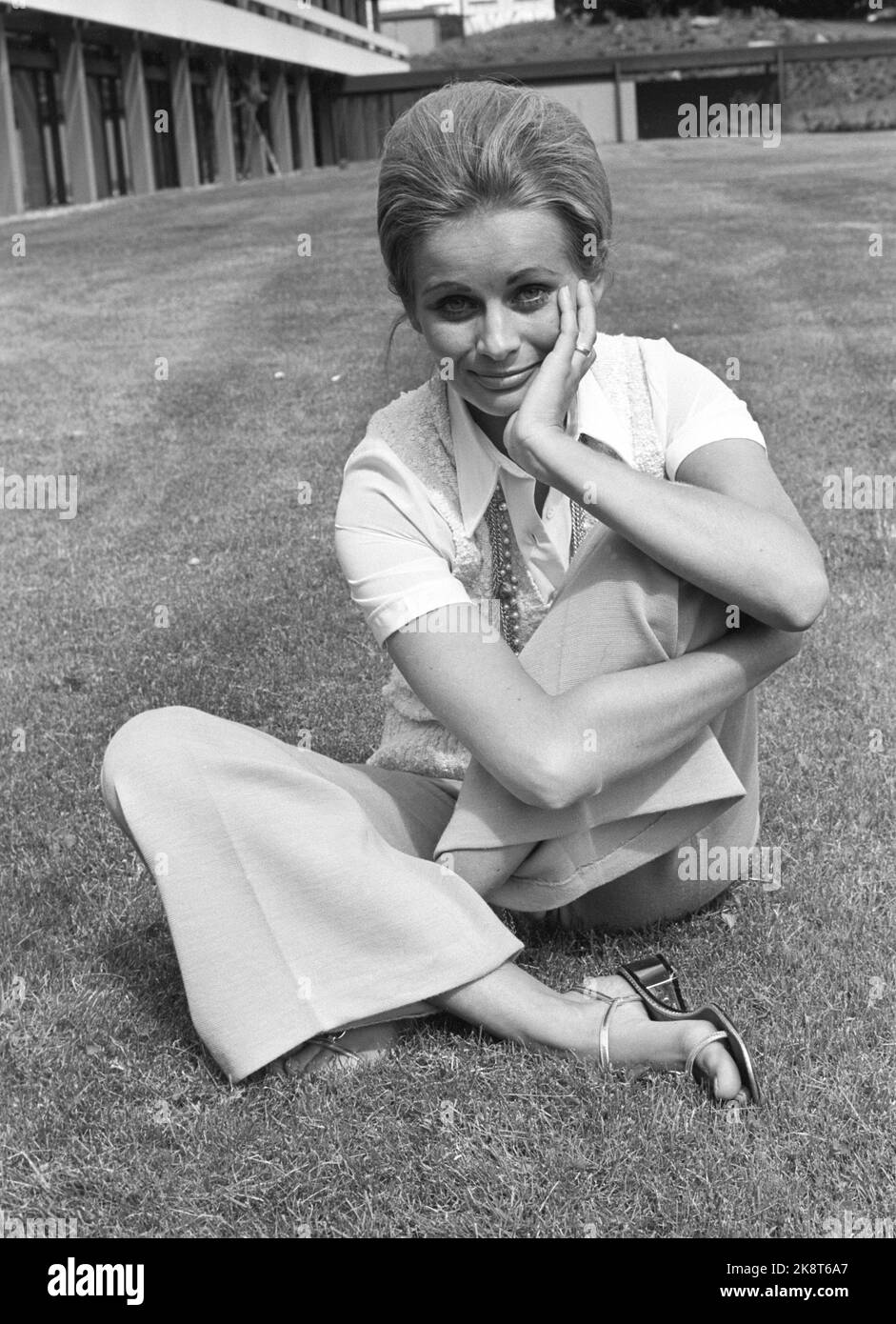 Oslo July 19, 1969. Sissel Benneche Osvold is the program director in ...