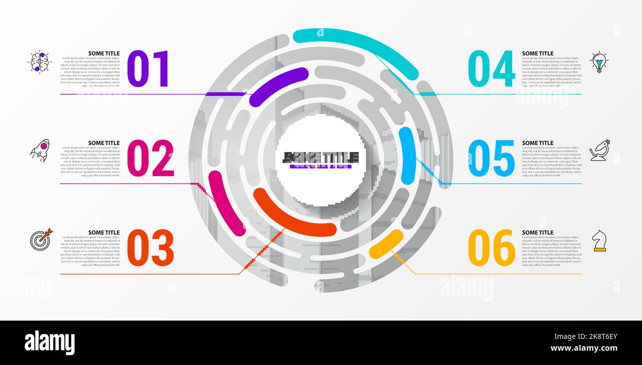 Infographic design template. Creative concept with 6 steps. Can be used ...