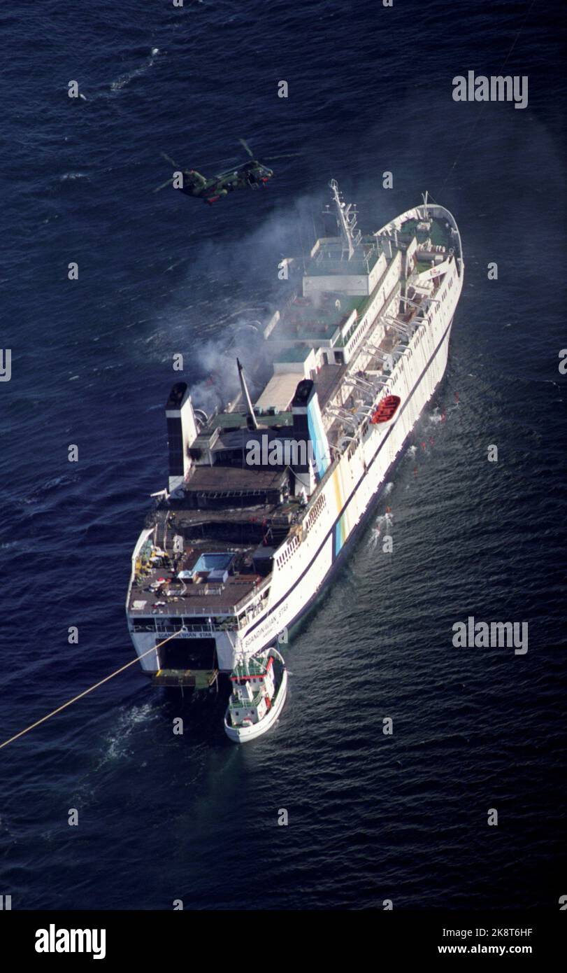 Ntb boat fires ship accidents rescue helicopters aerial hi-res stock ...