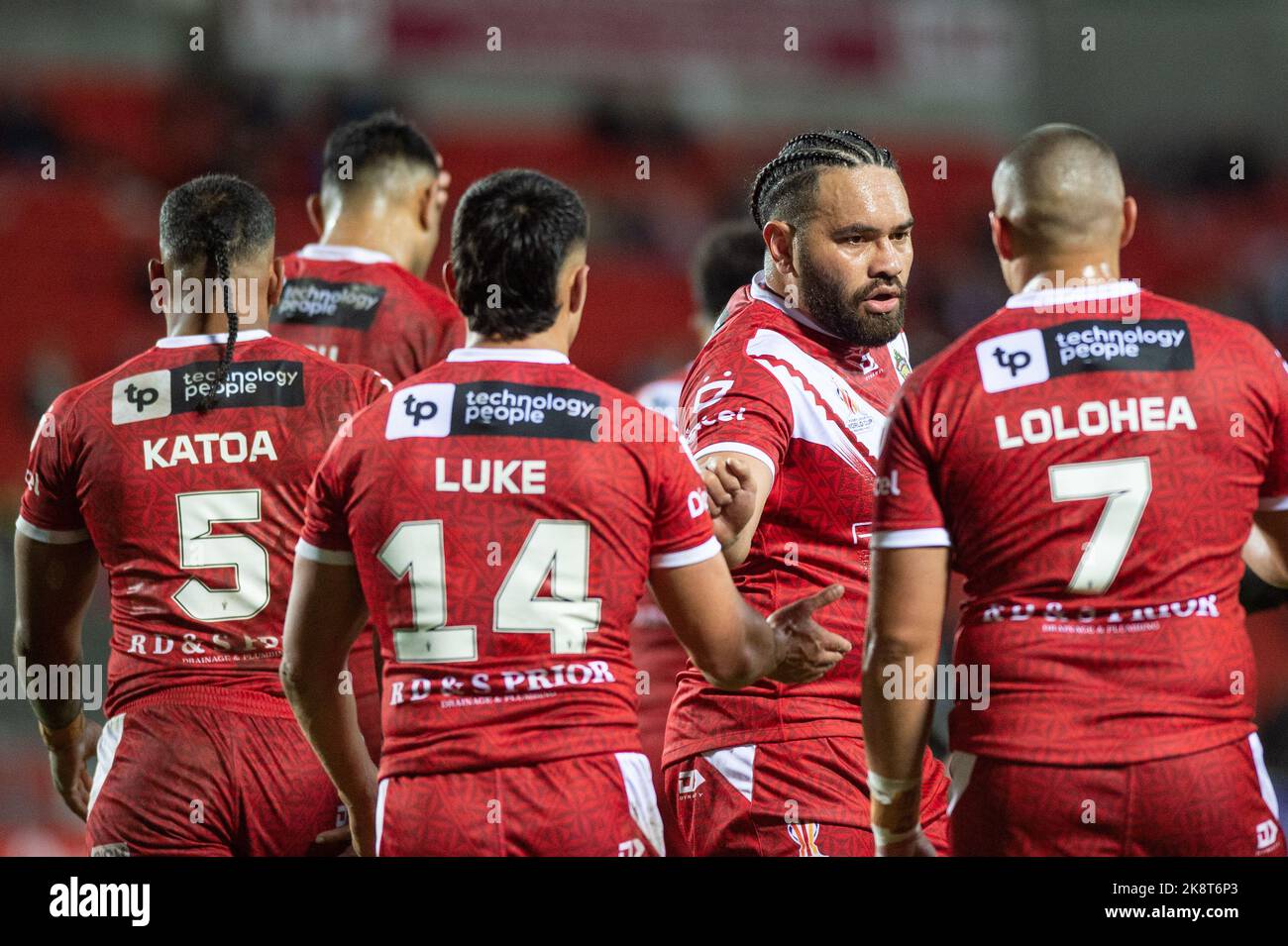 St. Helens, England - 24th October 2022 - Rugby League World Cup Tonga ...