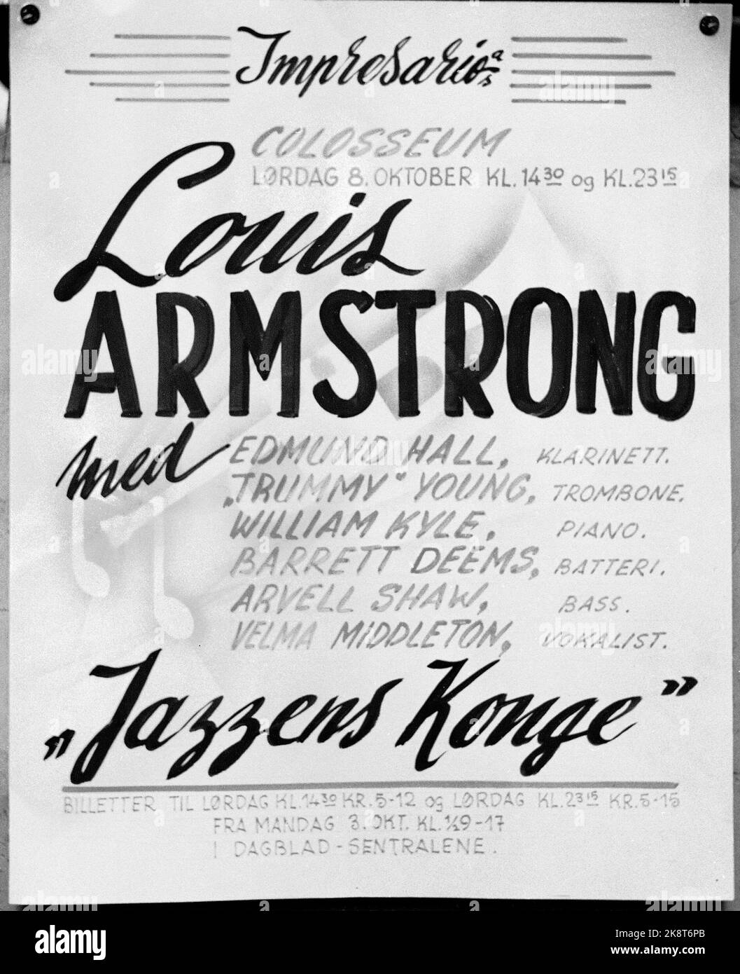 Oslo 19551003: The jazz fever is raging in Norway, and people are in ...