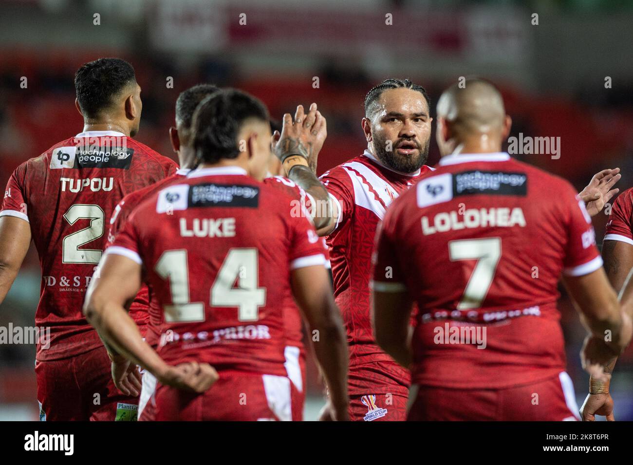 St. Helens, England - 24th October 2022 - Rugby League World Cup Tonga ...