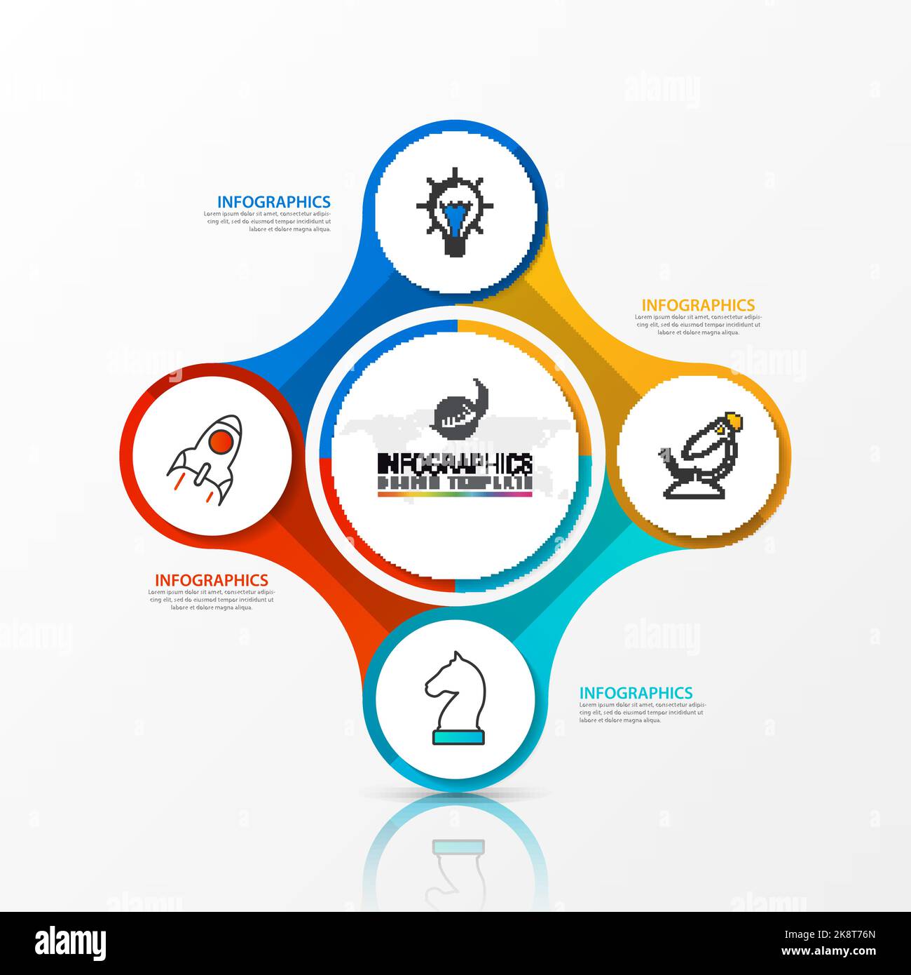 Infographic design template. Creative concept with 4 steps. Can be used ...
