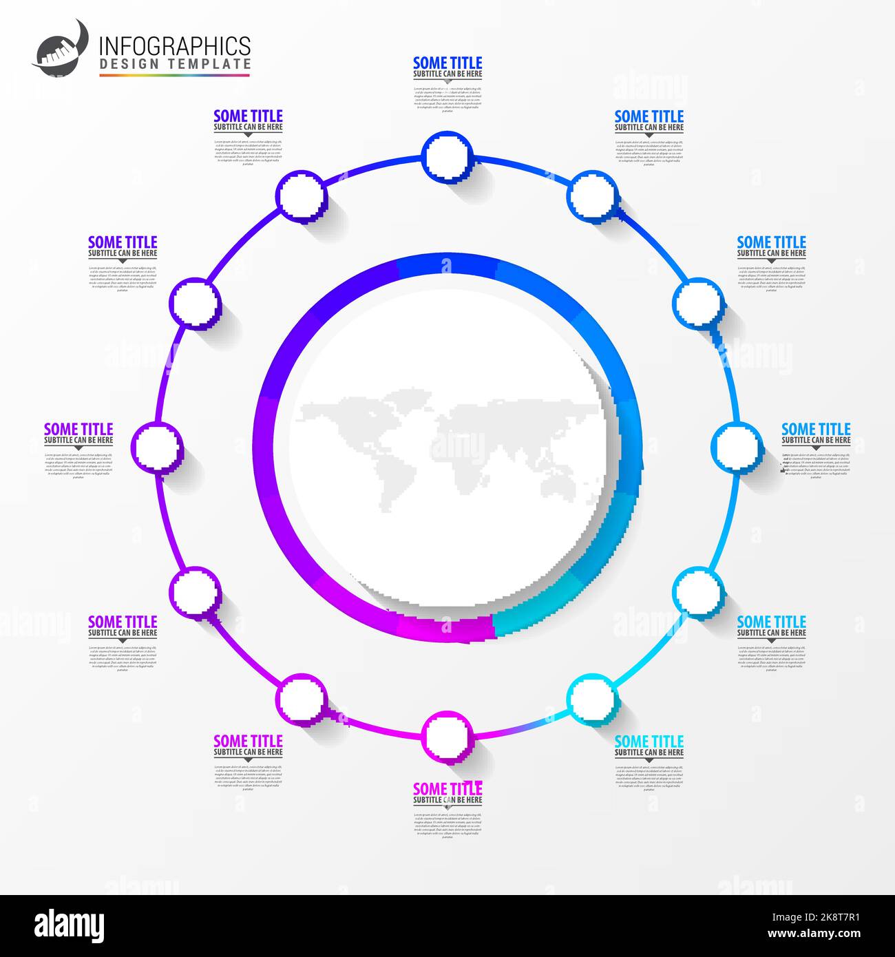 Infographic design template. Creative concept with 12 steps. Can be ...