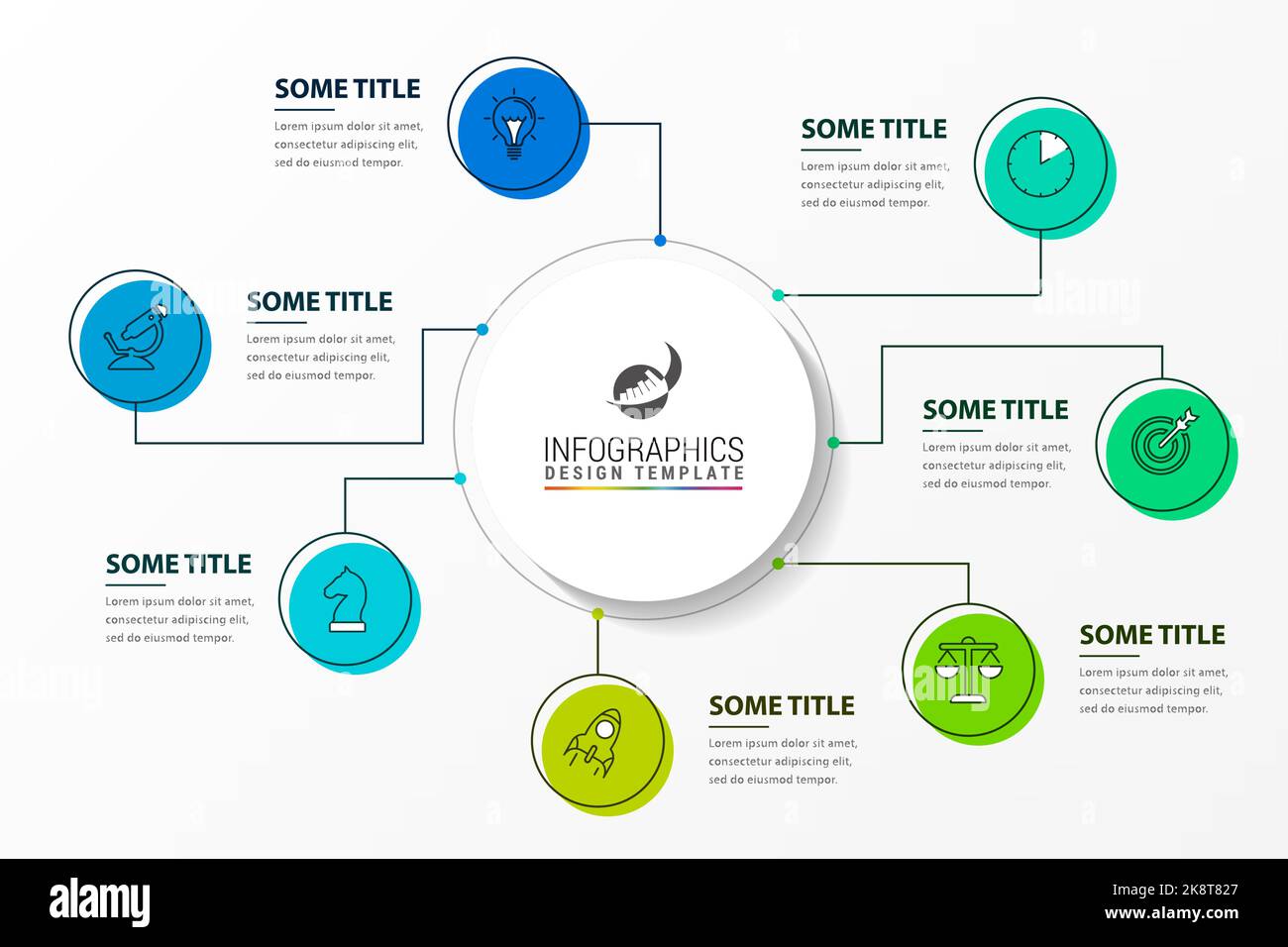 Infographic design template. Creative concept with 7 steps. Can be used ...