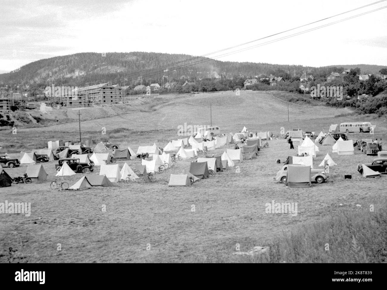 1949 overview tents at sletta hi-res stock photography and images - Alamy